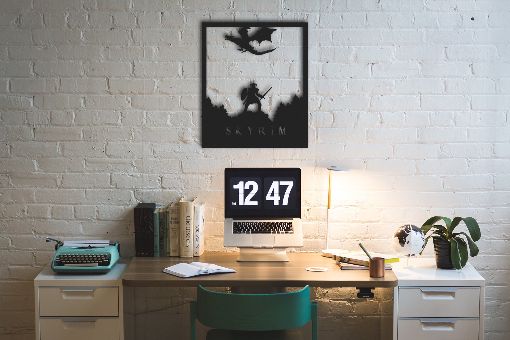 Skyrim Elder Scrolls Metal Wall Art, Skyrim Dovahkiin Metal Sign ...