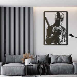 Deadpool Metal Wall Art, Deadpool Poster, Deadpool Metal Sign, Wade ...