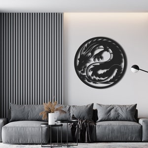 Black Dragon Metal Wall Art Dragon Posters Dragon Gifts - Etsy