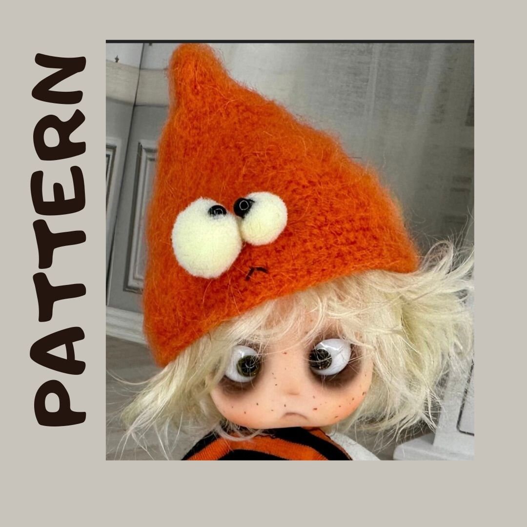 PATTERN Ob 11 Doll Crazy HAT. Crochet Pattern Instant PDF Download - Etsy