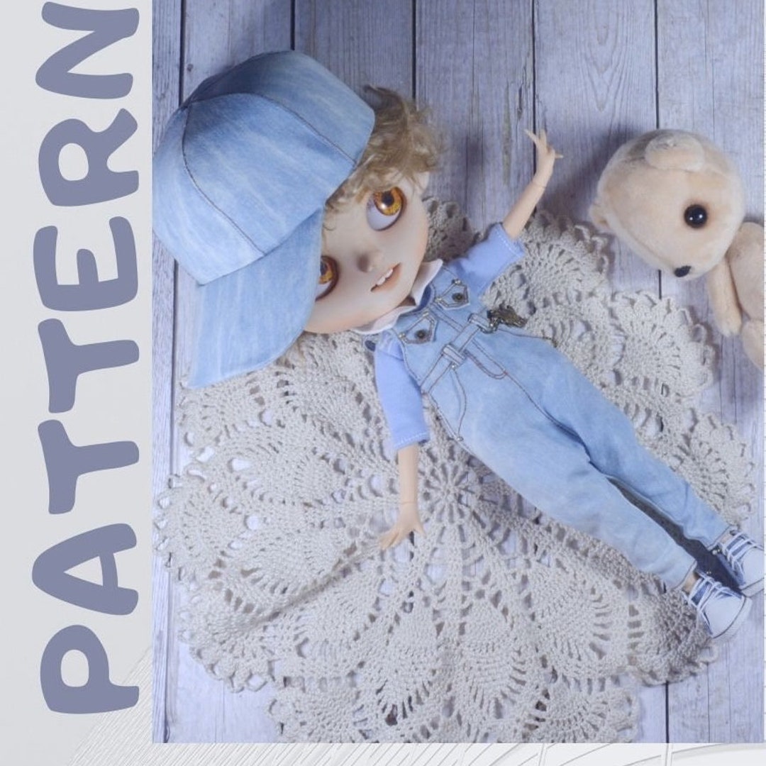 4 in 1. Blythe Doll Sewing Pattern Instant PDF Download. Overalls ...
