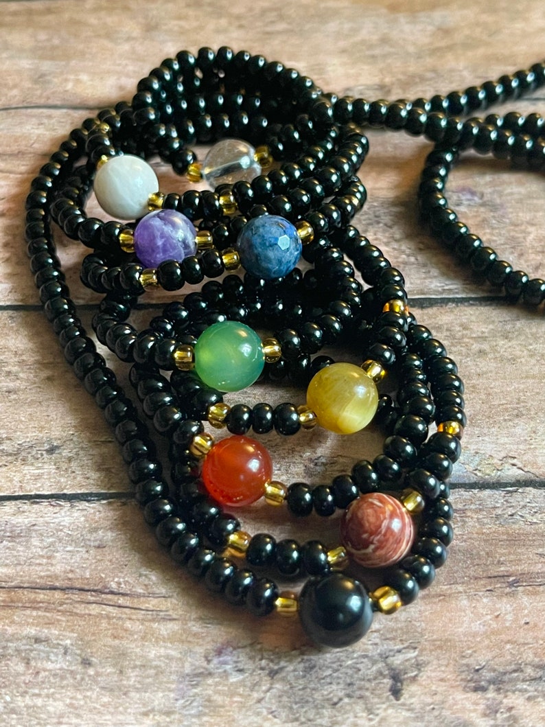 ALIGNMENT. Chakra Gemstone Waist Beads - Etsy