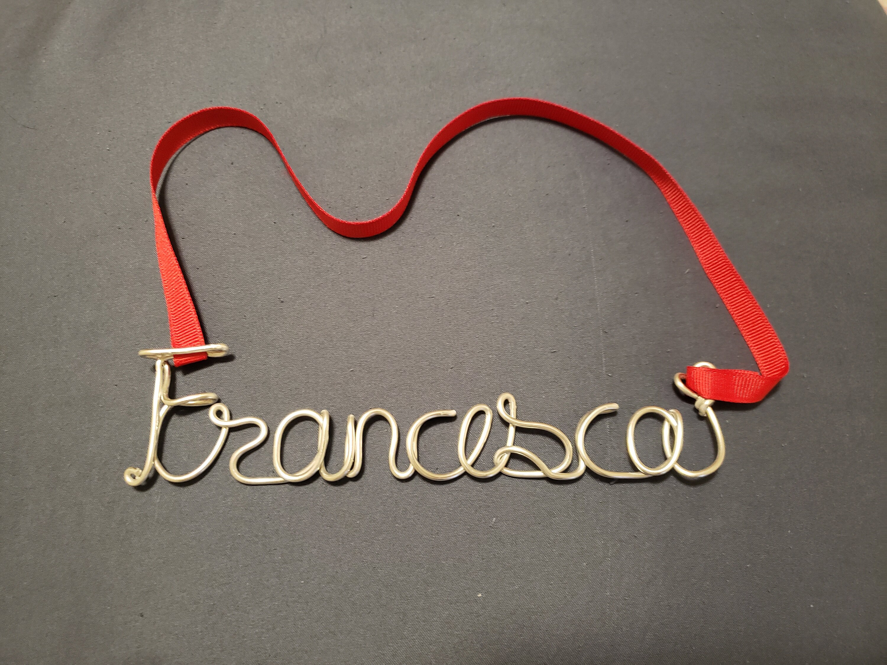 Personalized Wire Name Christmas Ornament - Handmade Aluminum - Etsy