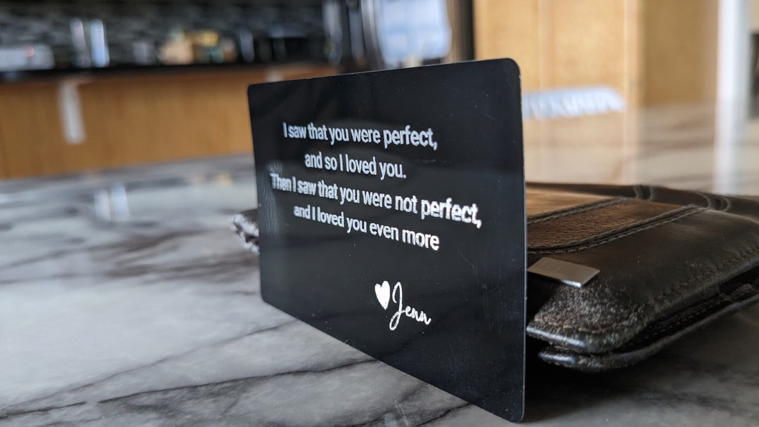 Personalized Wallet Card, Wallet Card Insert, Gift for Men ...