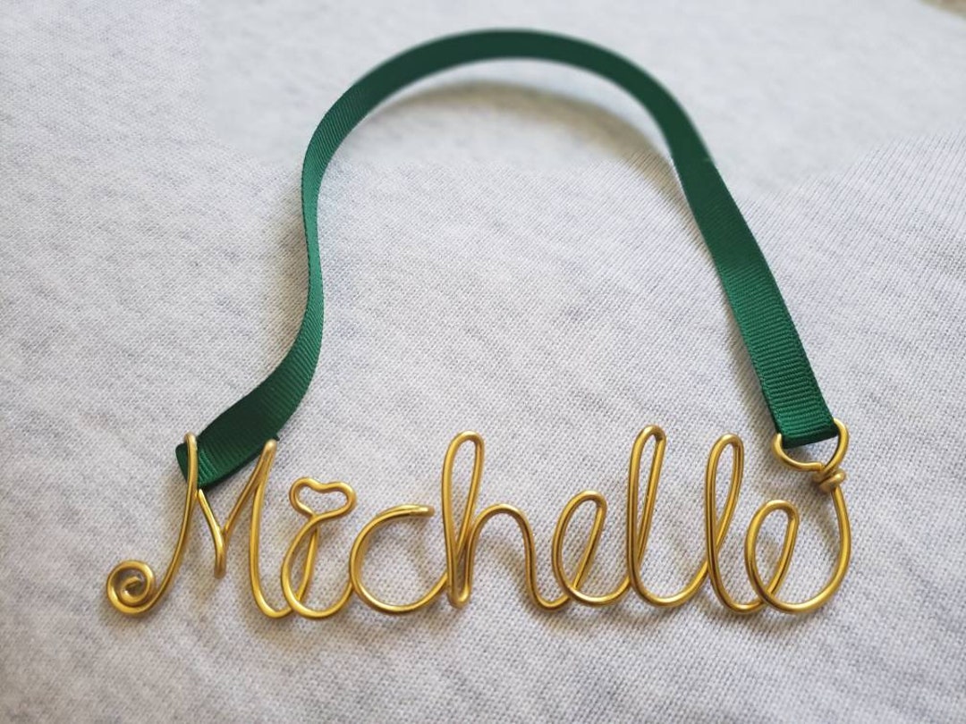 Personalized Wire Name Christmas Ornament - Handmade Aluminum - Etsy