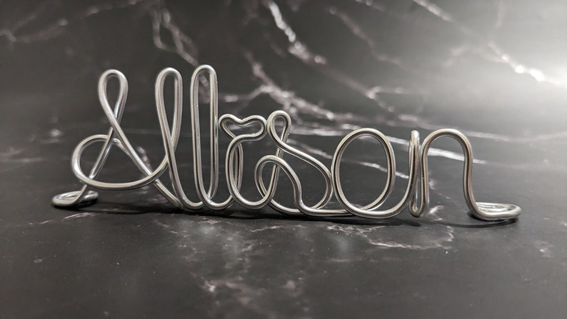 Wire Name Tag, Standing Desk Name, Name Plate, Decor Name, Custom Name ...