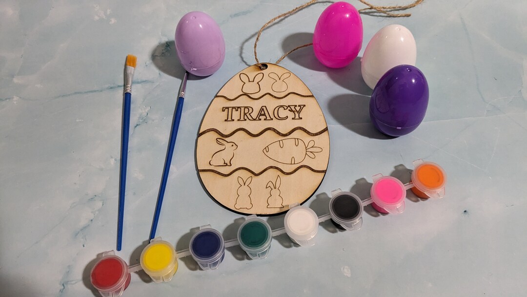 Personalized Easter Egg Craft Kit: DIY Paint Kit for Kids - Etsy