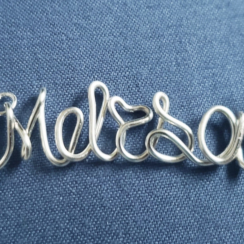 Wire Name Necklace - Etsy