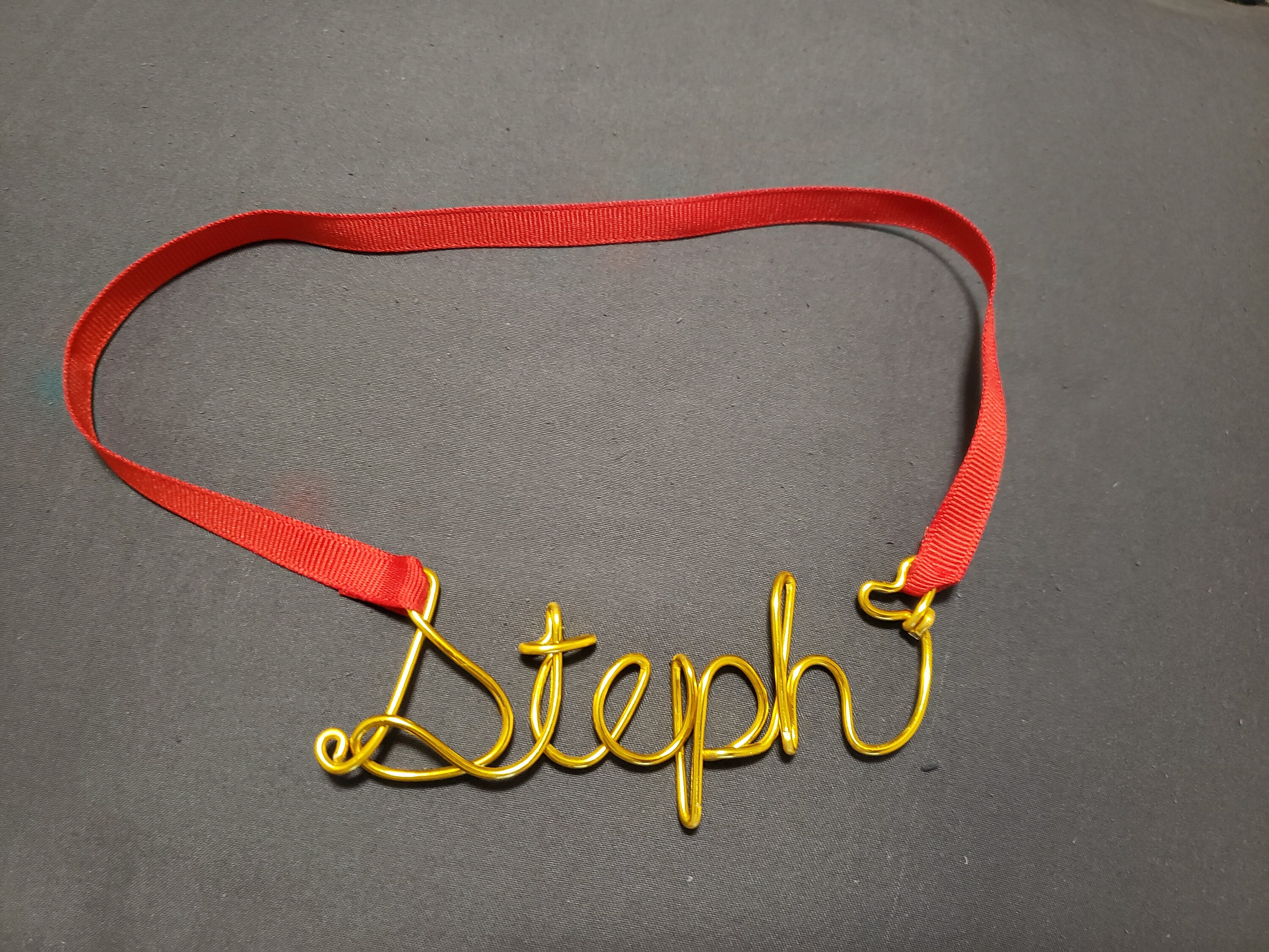 Personalized Wire Name Christmas Ornament - Handmade Aluminum - Etsy