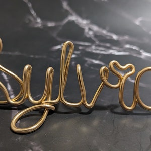 Wire Name Tag, Standing Desk Name, Name Plate, Decor Name, Custom Name ...