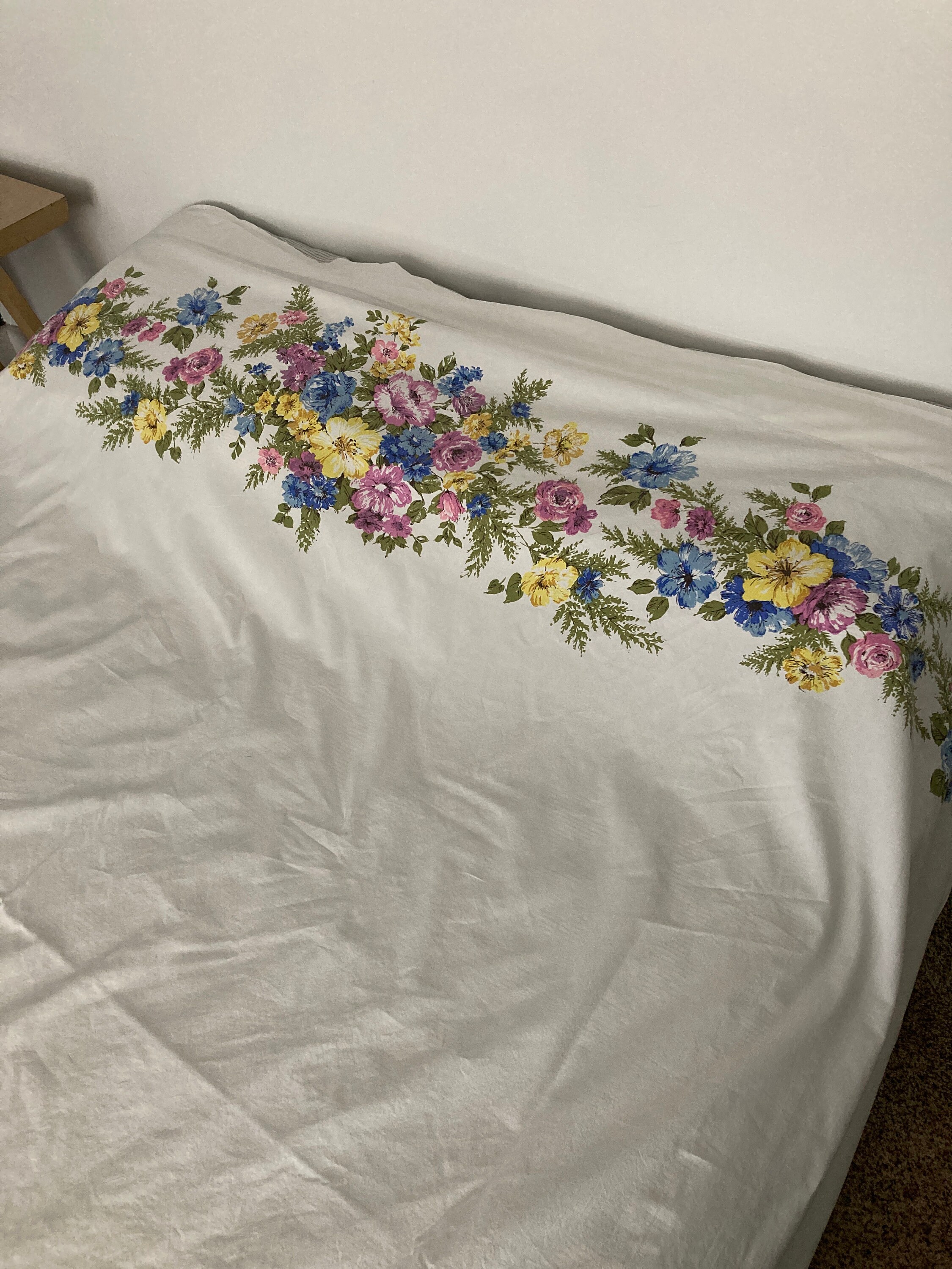 Vintage Bed Sheet Full Size - Etsy