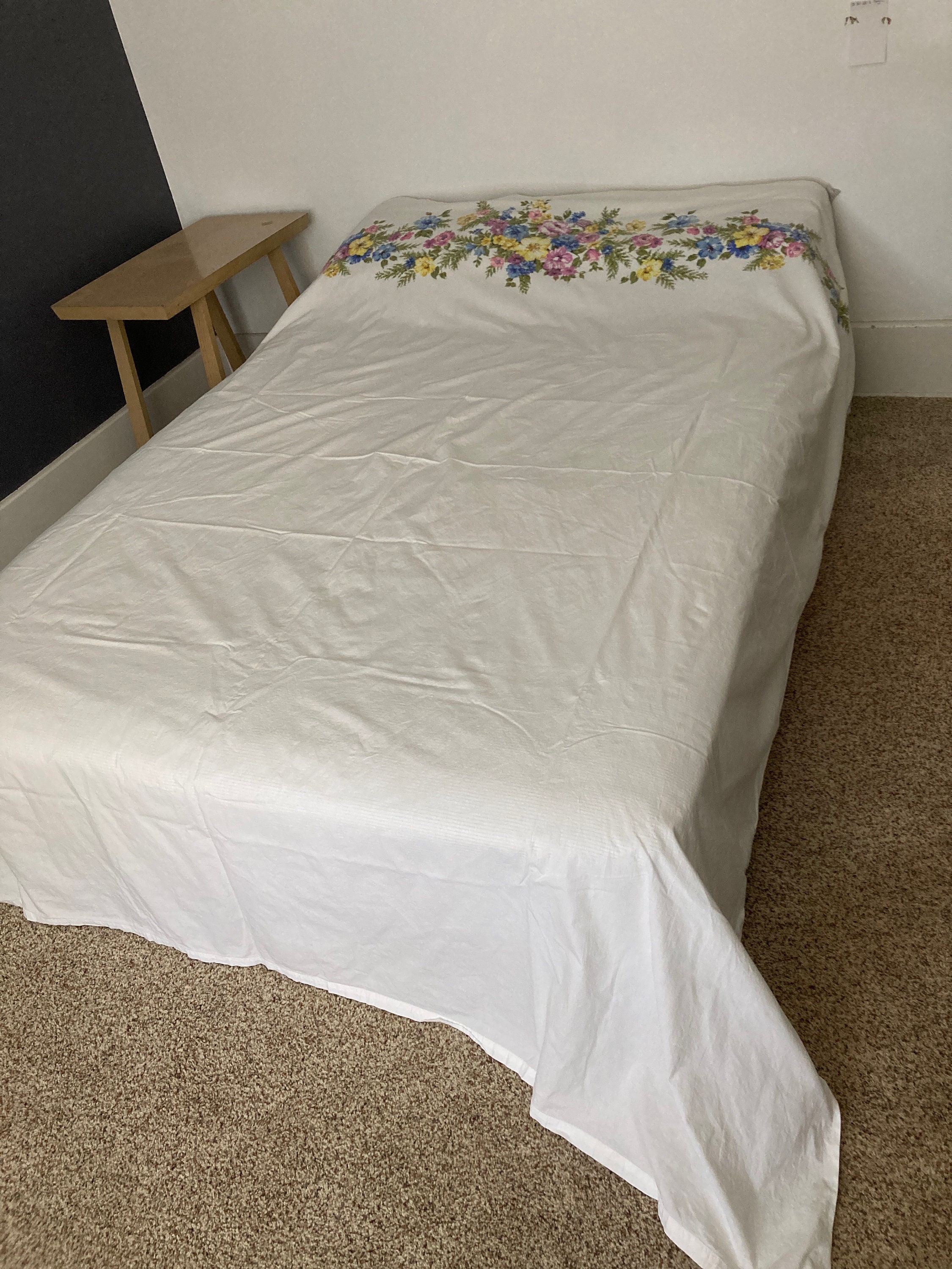 Vintage Bed Sheet Full Size - Etsy