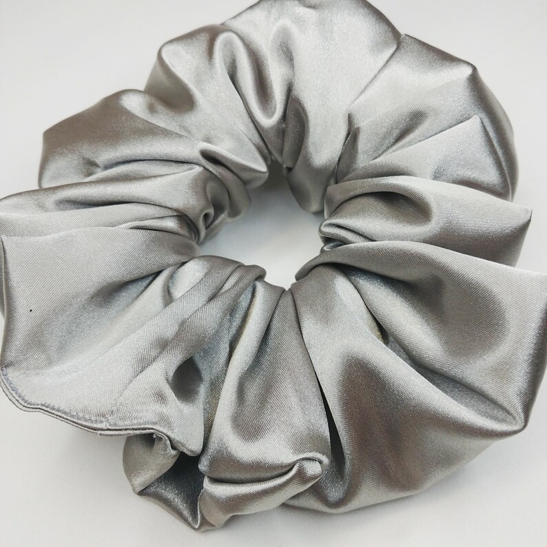 Oversized Jumbo Scrunchie, Satin Scrunchie for Women, Solid Color ...