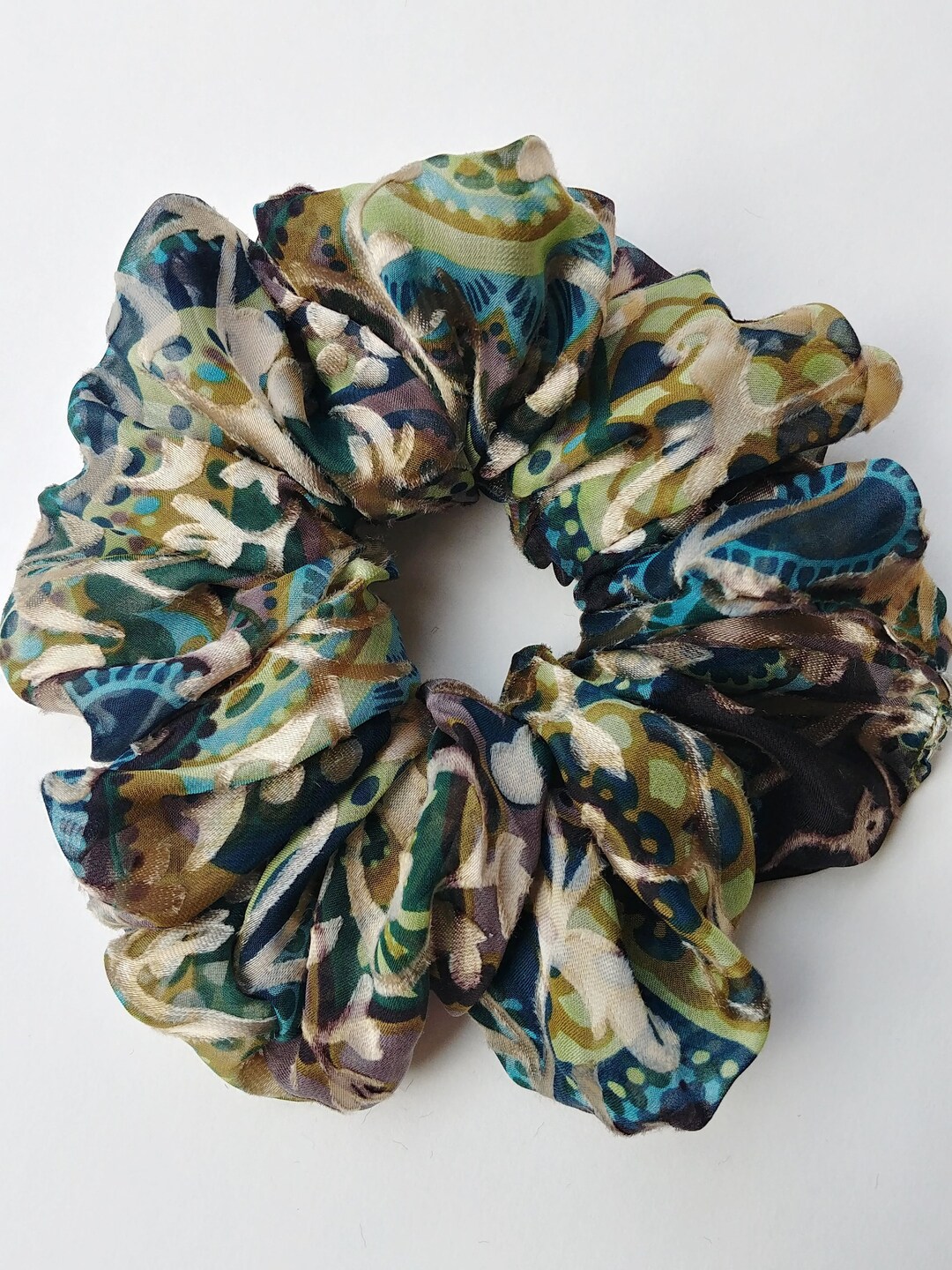 Chiffon Large Scrunchie, Oversized Scrunchies, Big Hair Tie, Jumbo Hair ...