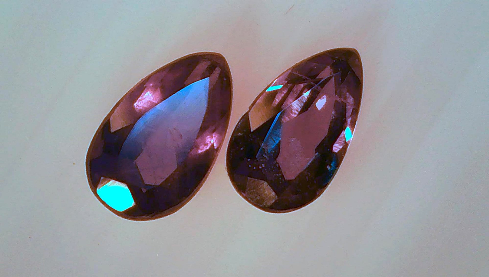 AAA .80ct Alexandrite Pear Pair - Etsy