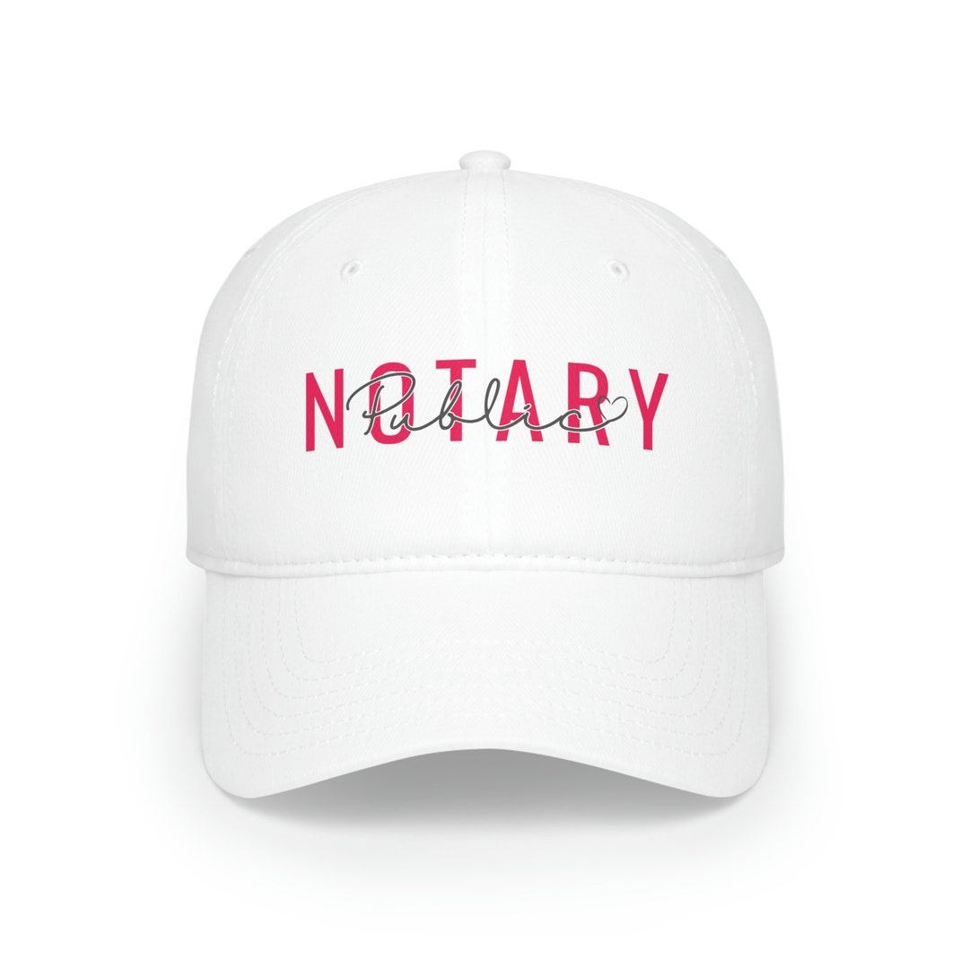 Low Profile Notary Public Baseball Cap - Etsy