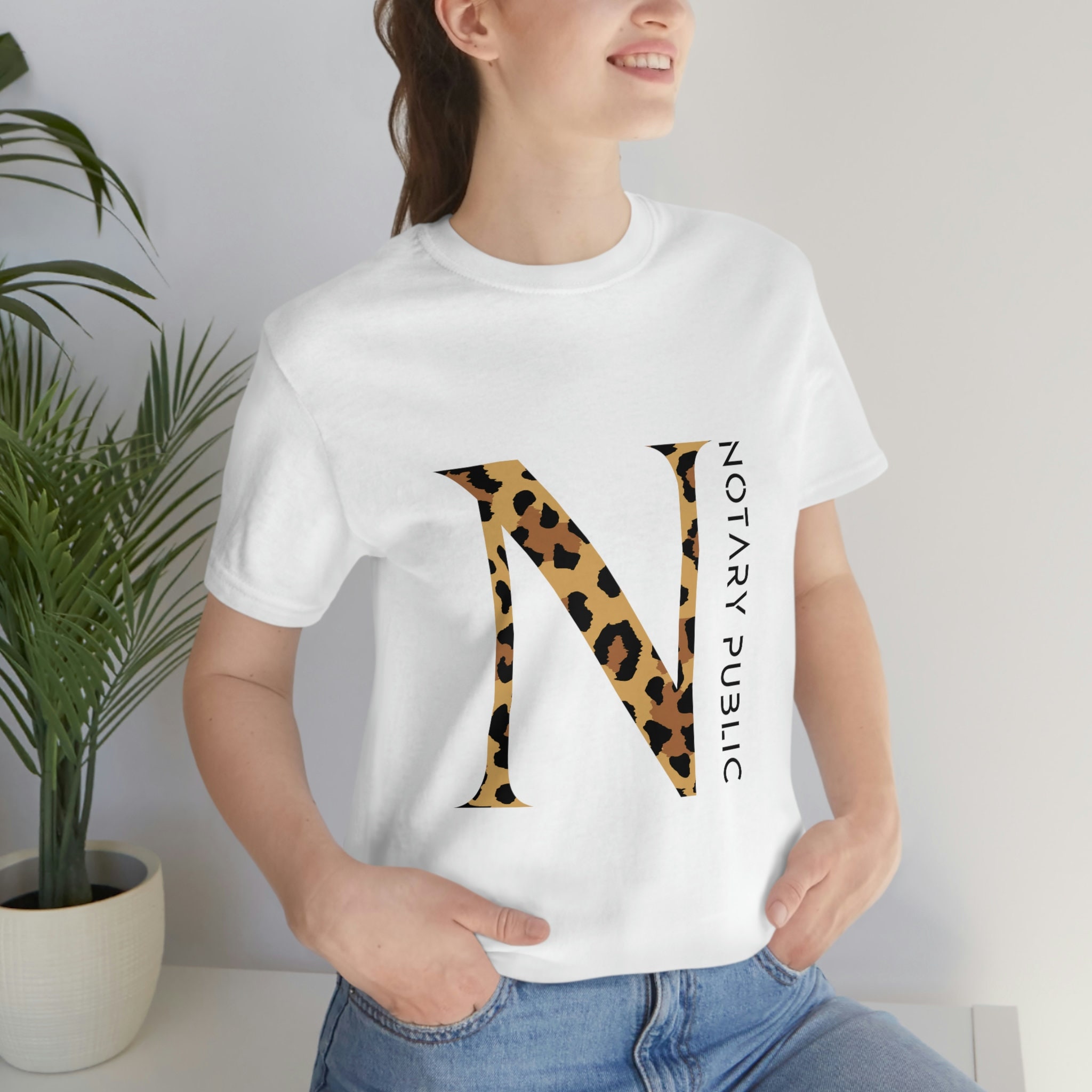 Animal Print Letter Notary Public T-shirt - Etsy