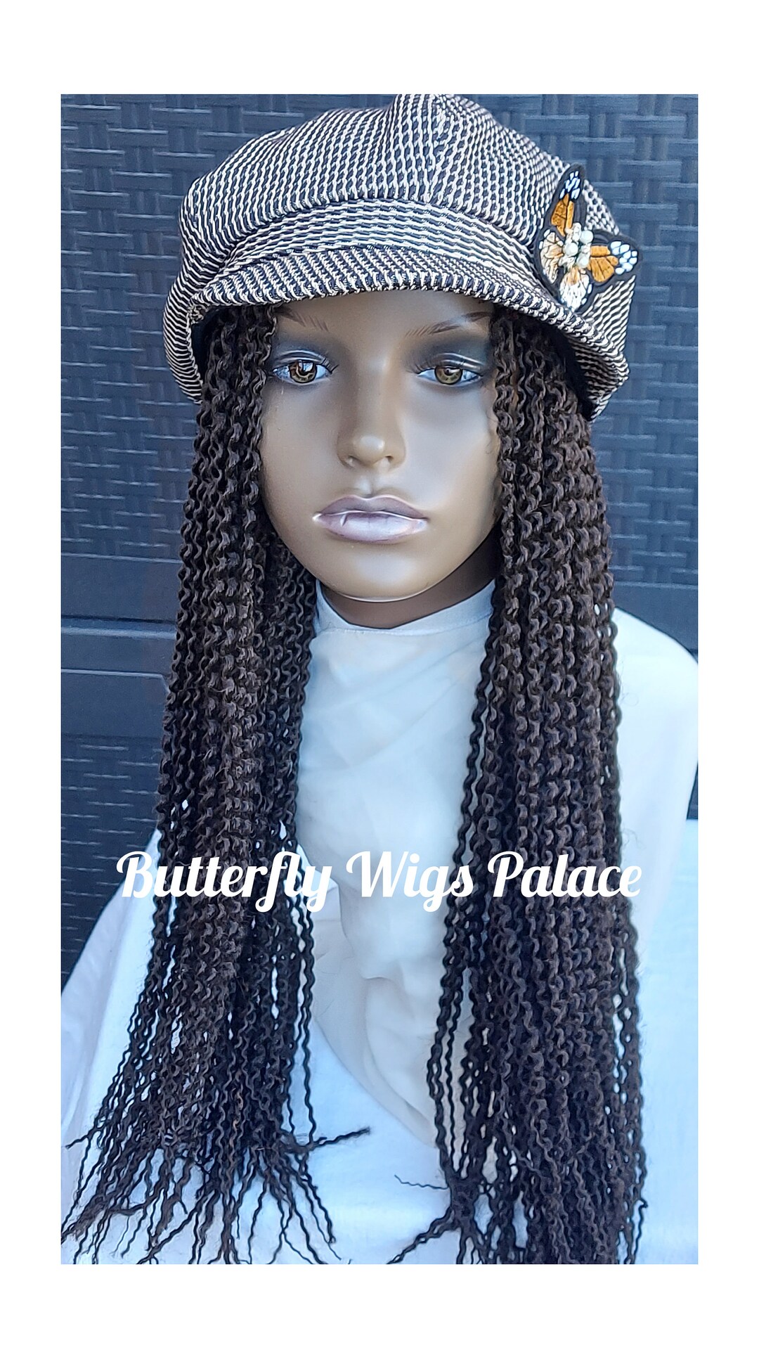 Braided Wig Hat/ Hat Wig/ Interchangeable Wig Hat/ Cap With Wig - Etsy