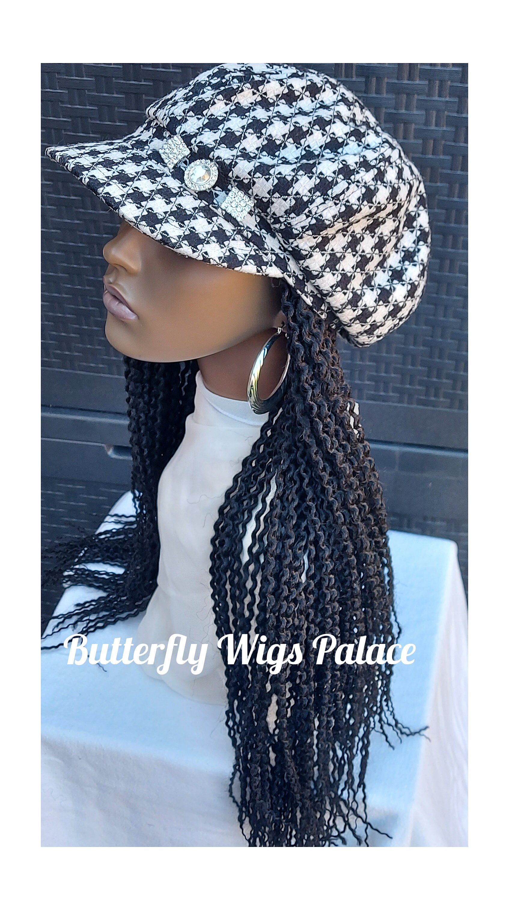 Braided Wig Hat / Hat Wig / Interchangeable Wig Hat / Cap With Hat - Etsy