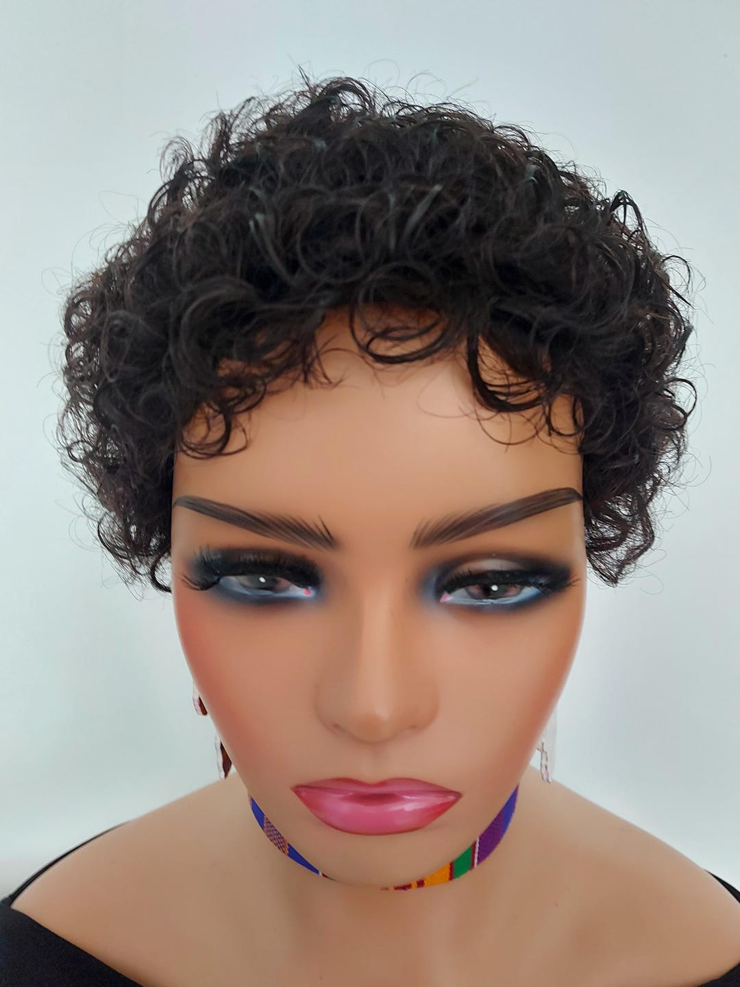 Human Hair Afro Wig/ Afro Wig/ Black Afro Wig/ Short Afro Wig/ Human ...