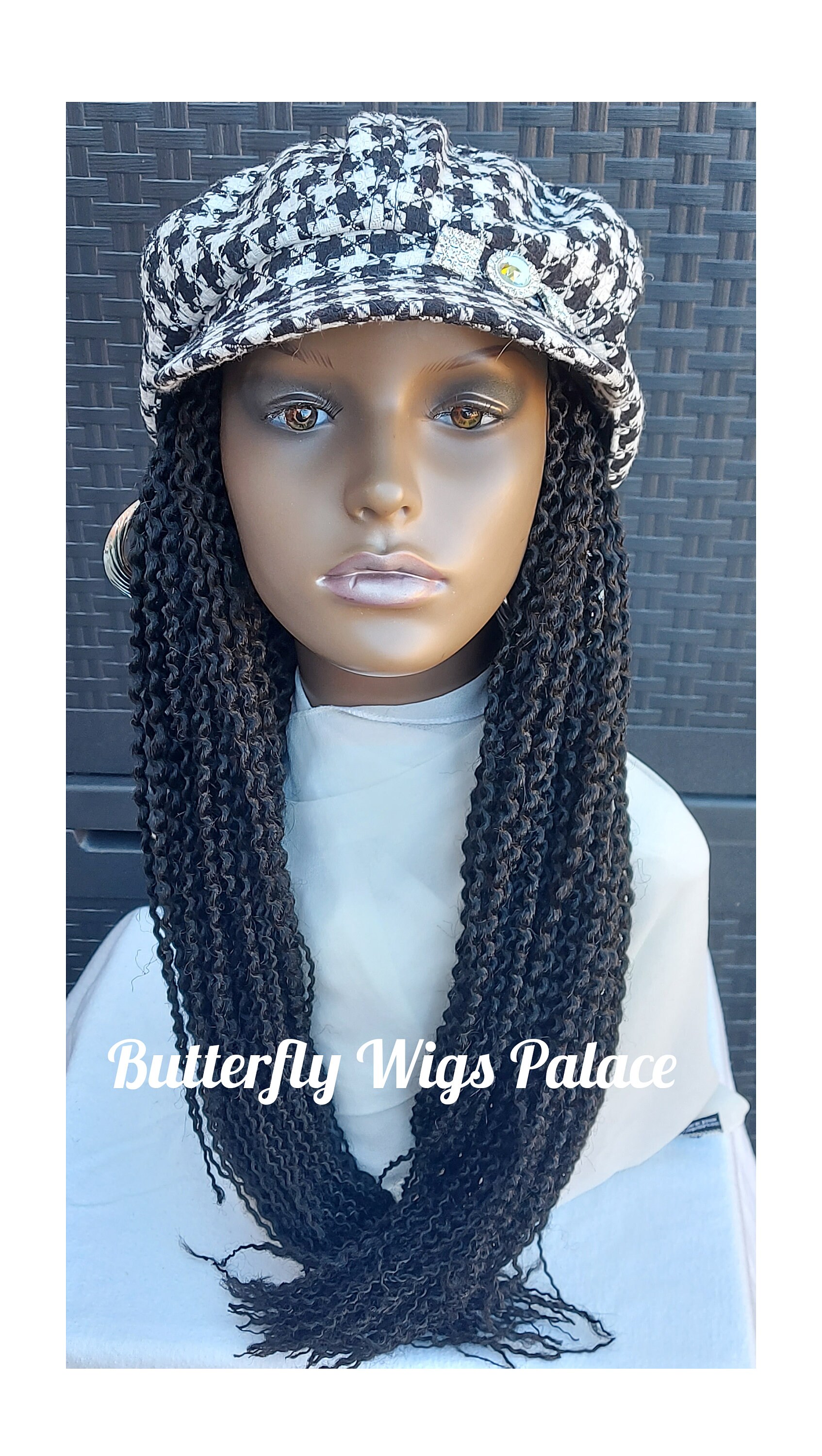 Braided Wig Hat / Hat Wig / Interchangeable Wig Hat / Cap With Hat - Etsy