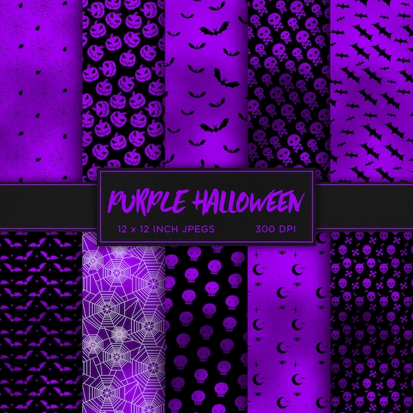 Purple Halloween - Etsy