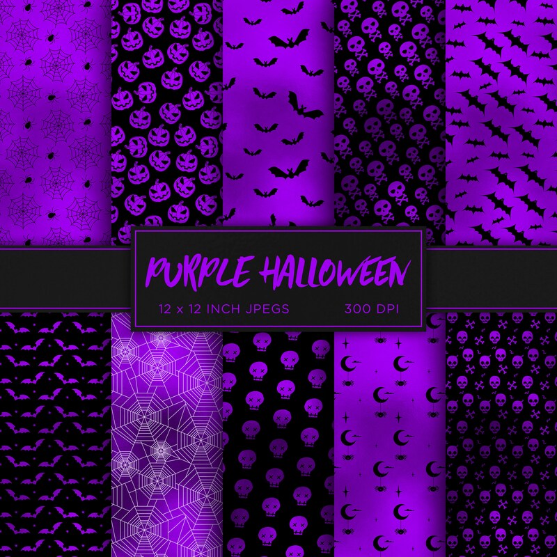 Purple Halloween - Etsy