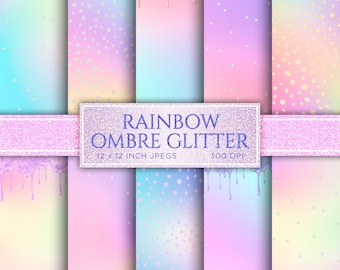 Unicorn Digital Paper | Etsy