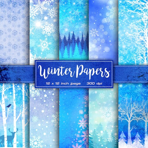 Ice Frozen 2 Digital Paper - Etsy