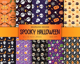 Gothic Teal Skulls Grunge Digital Paper Printable - Etsy