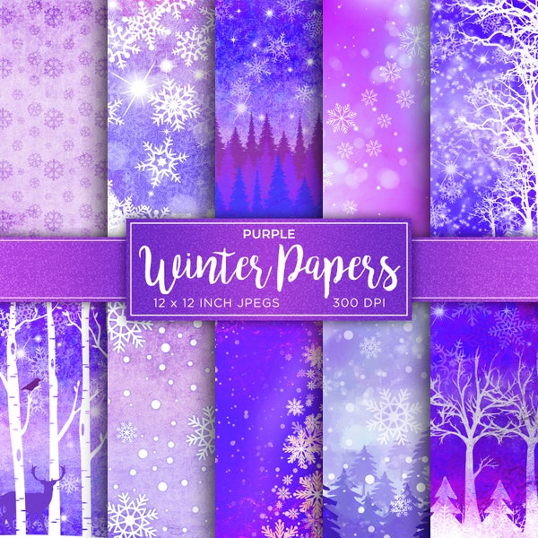 Purple Snow - Etsy