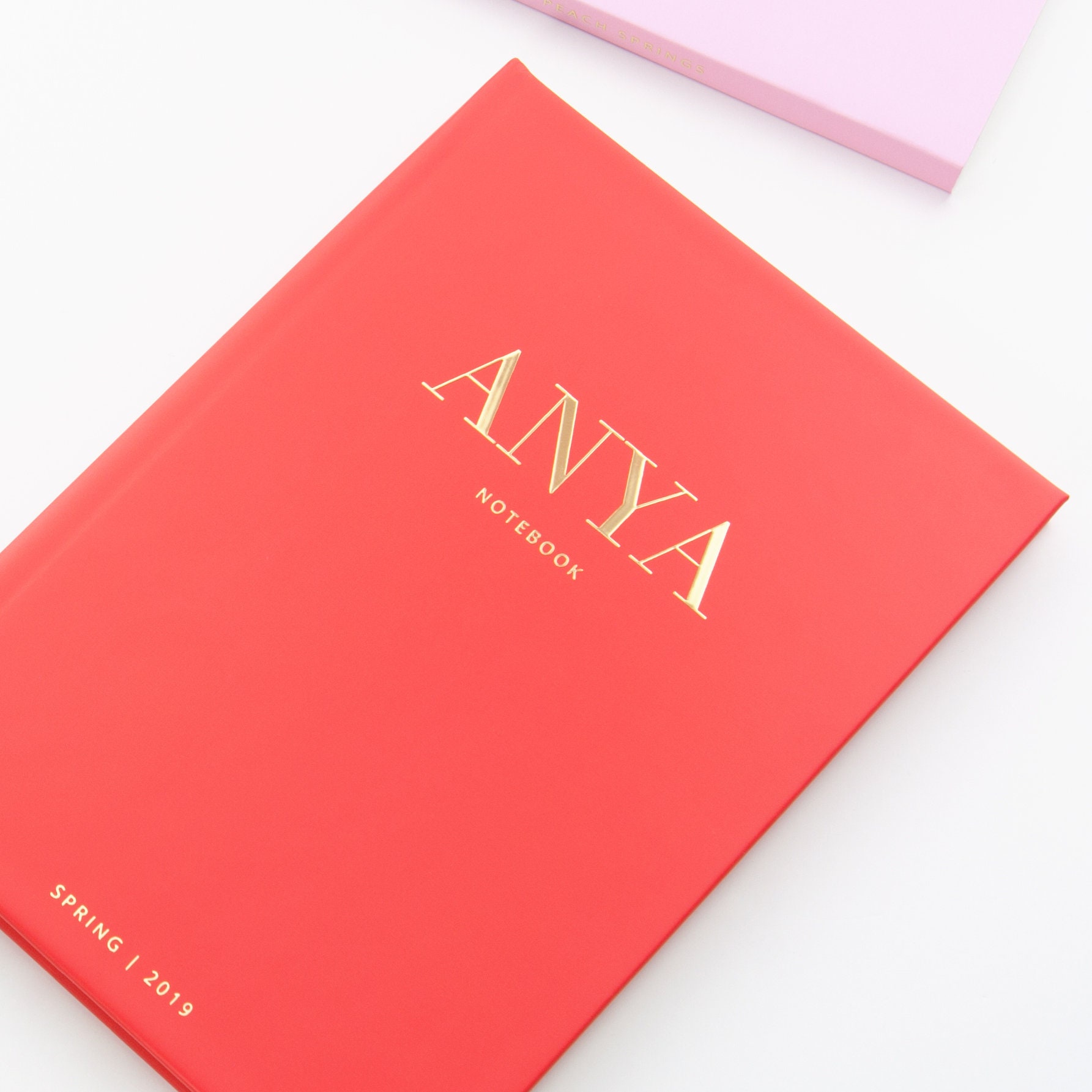 Custom Brand Notebooks, Personalized in Embossed Mirrored Gold Foil ...