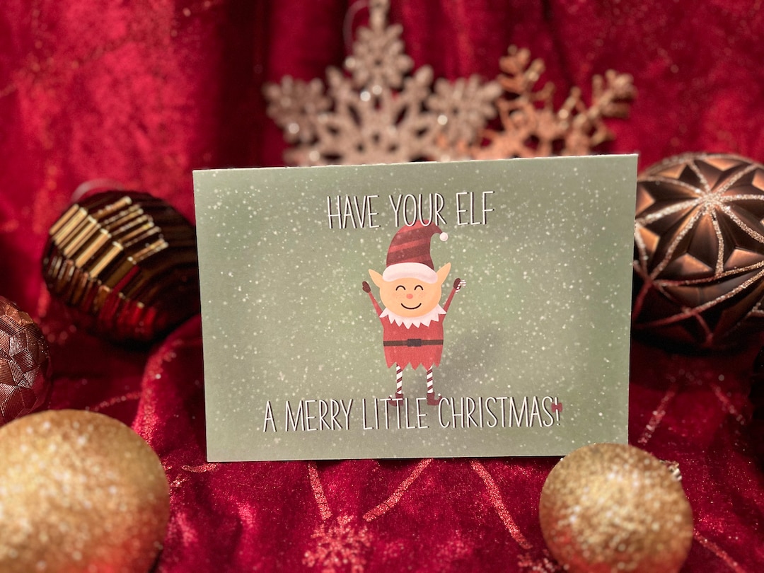 Have Your Elf A Merry Little Christmas Christmas Card - Etsy
