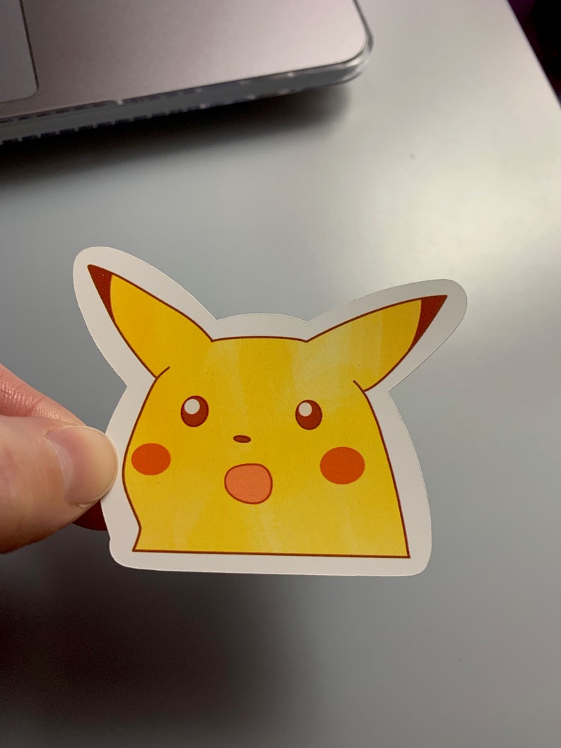 Surprised Pikachu Meme Sticker | Etsy