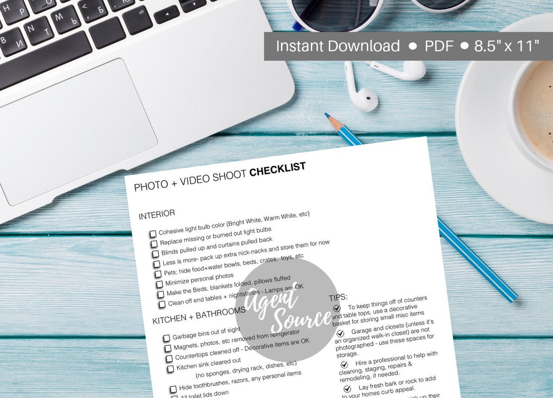 Listing Checklist: Photo + Video Shoot - Etsy