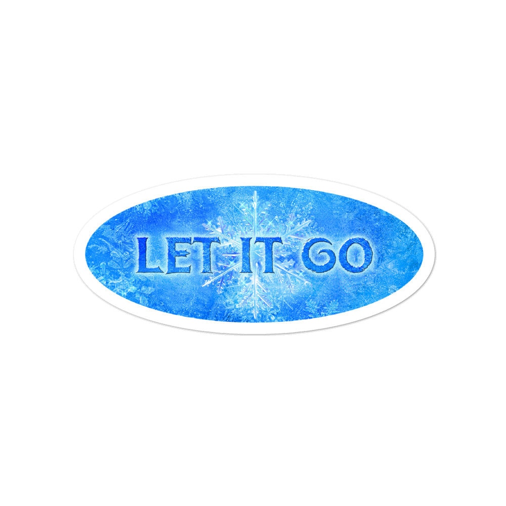 Let It Go Frozen Disney Bubble-free Stickers - Etsy