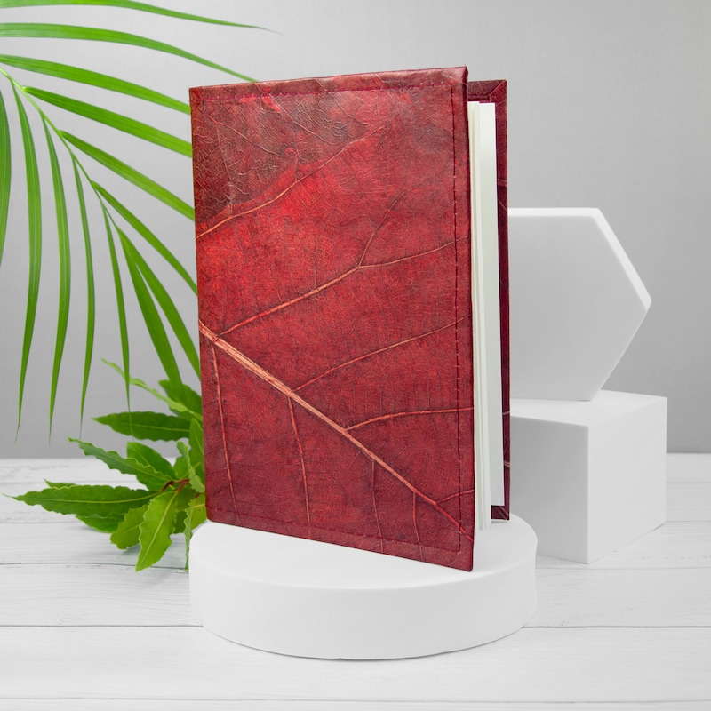 Red Leather Journal - Etsy