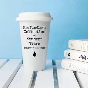 Personalised Student Tears Travel Mug Bespoke Eco Friendly - Etsy