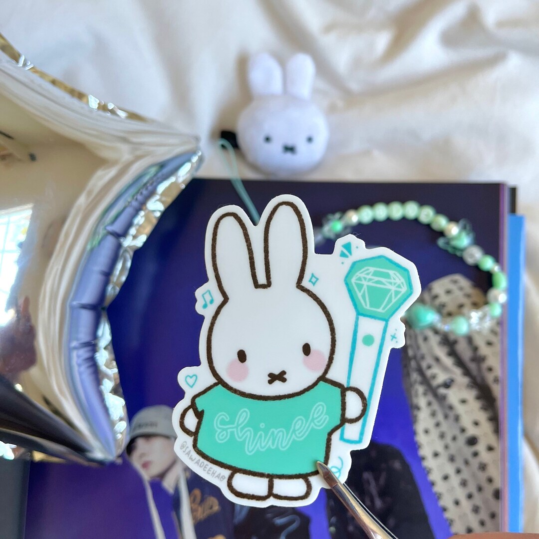 Shinee Miffy Vinyl Sticker Shawol Sticker Shinee Lightstick Sticker ...