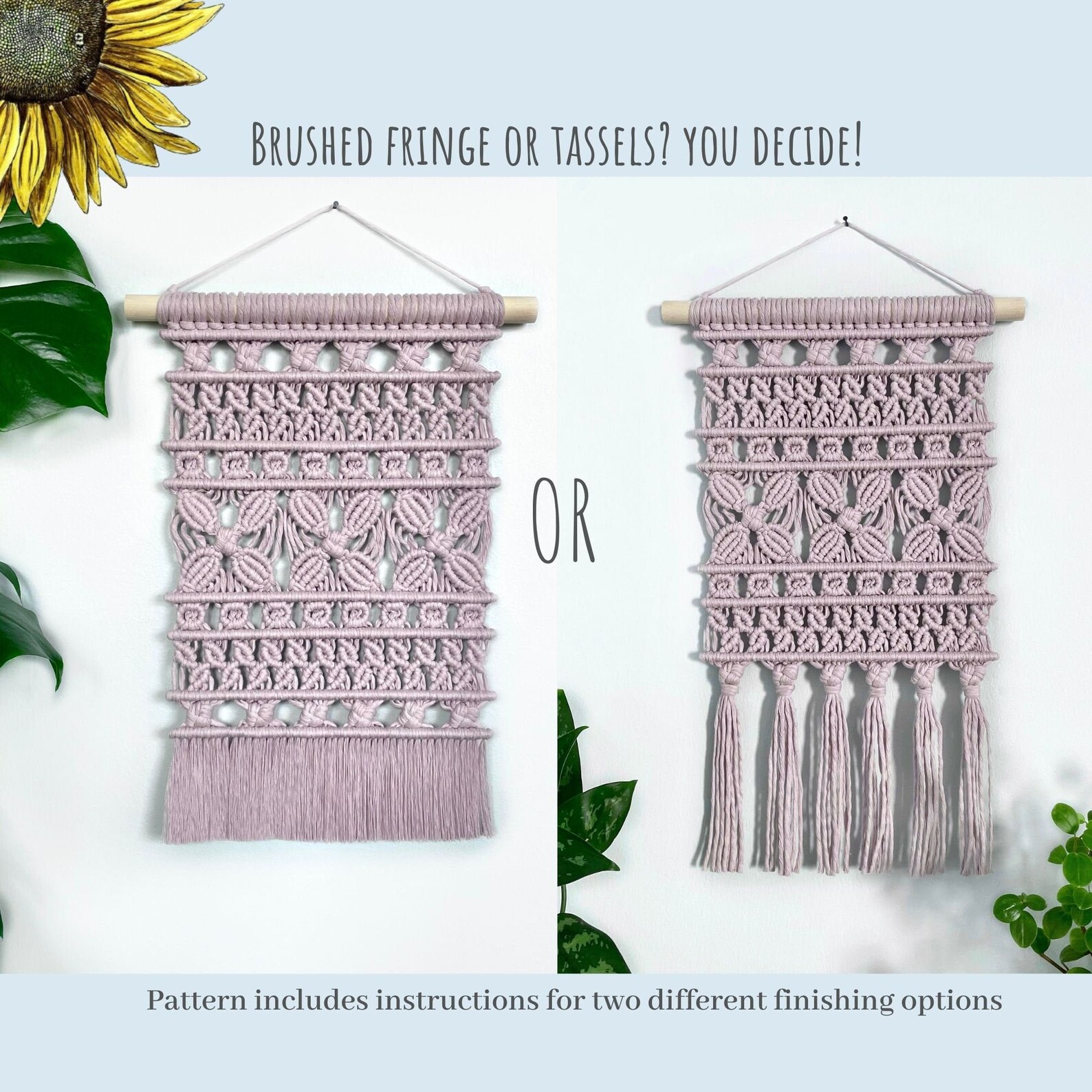 DIY Macrame Pattern IRIS Macrame Tutorial Beginner - Etsy Canada