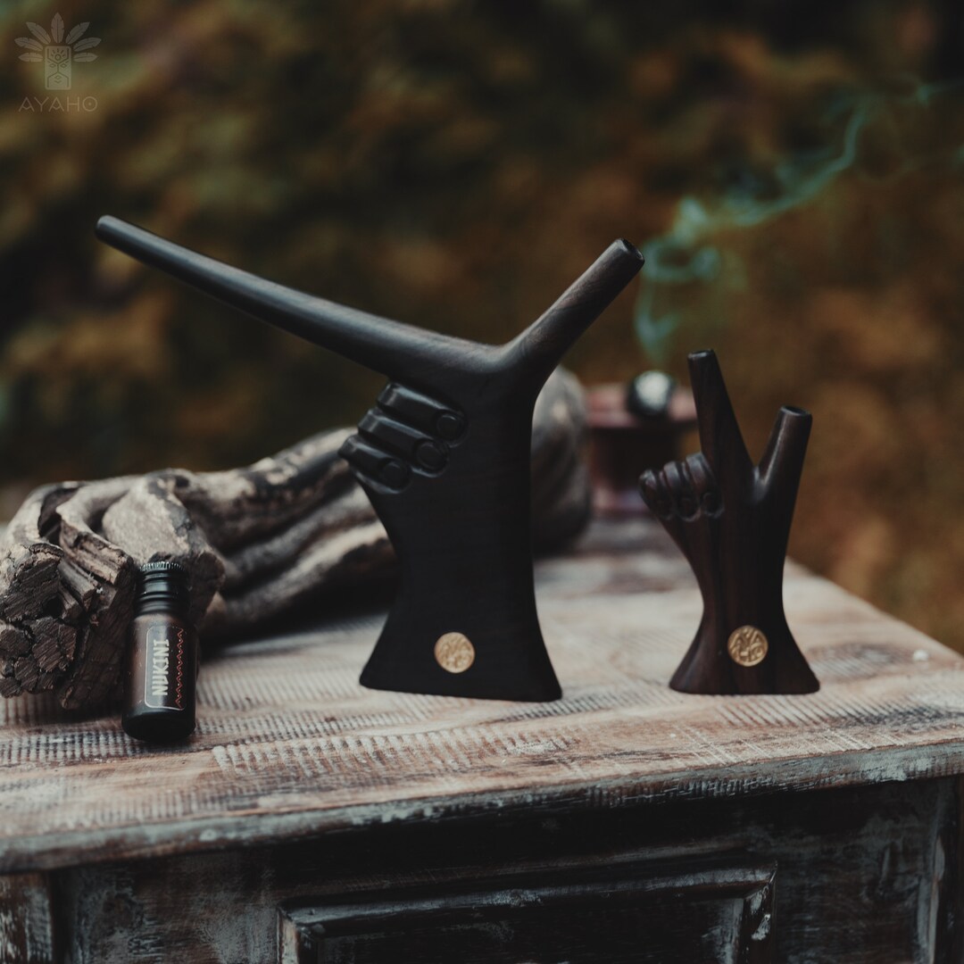 Tepi Kuripe - Tepi Pipe for Hape Snuff Applicator - Hand-shaped Tepi ...