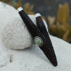 Tepi Kuripe Pipe for Hape Snuff - Wooden Smoking Pipe for Herbal ...