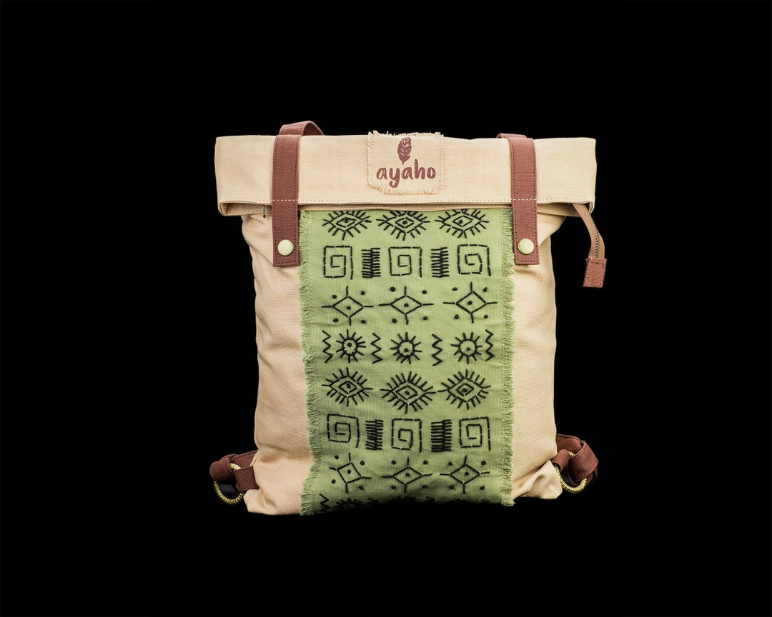 Boho Chic Backpack: Handmade Ethnic Style With Laptop Compartmen - Etsy