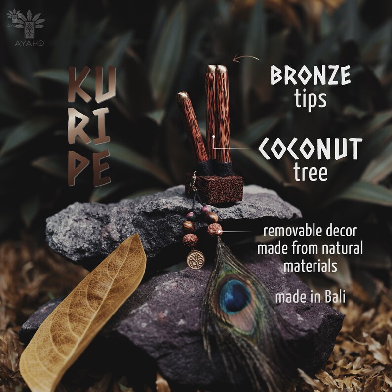 Tepi Kuripe Pipe Set for Hape Snuff - Shamanic Tools - Handmade Wooden ...