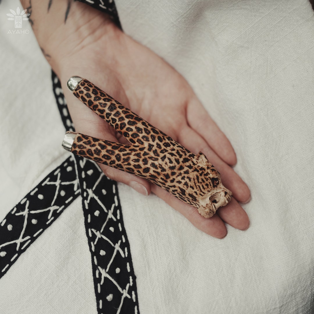 Kuripe Pipe for Hape Snuff - Wooden Smoking Pipe Applicator - Shamanic ...