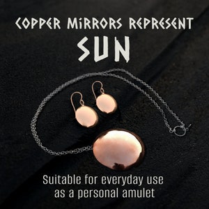 Mirror Pendant - Aesthetic Earrings - Protection Amulet - Shamanic ...