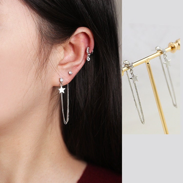 Fake Multiple Piercing Earrings - Etsy
