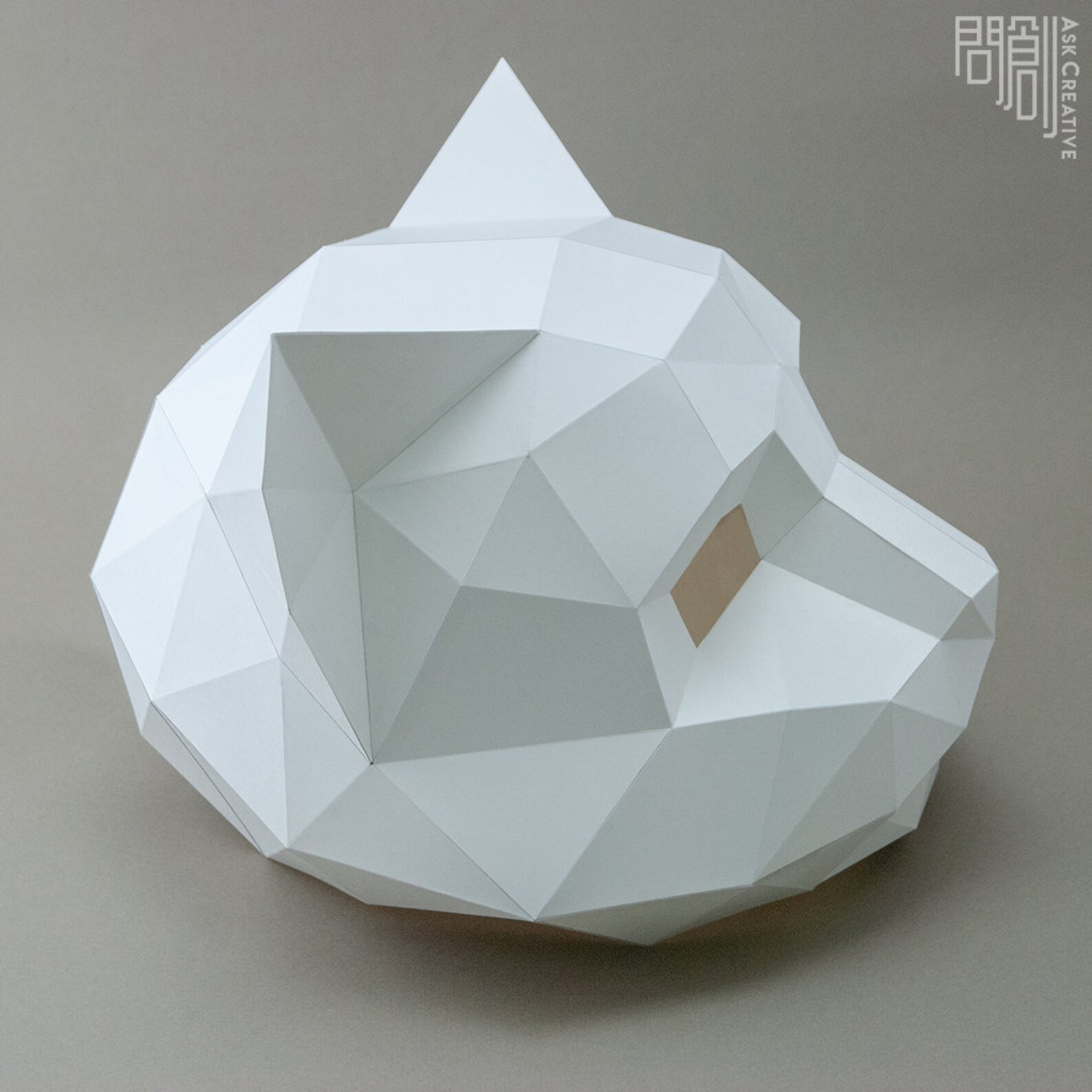 Cat Mask Papercraft DIY Low Poly Mask PDF Papercraft Cat | Etsy