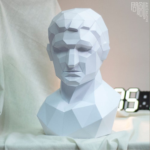 David Paper Sculpture Papercraft DIY Low Poly Sculpture - Etsy