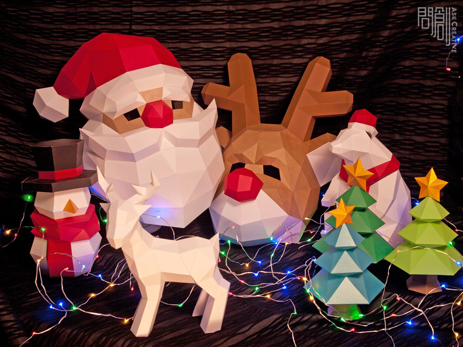Christmas Treepapercraft DIY Low Poly PDF Papercraft - Etsy